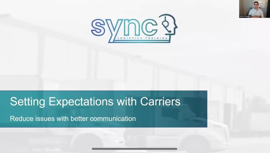 Sync Logistics Training - Free Course